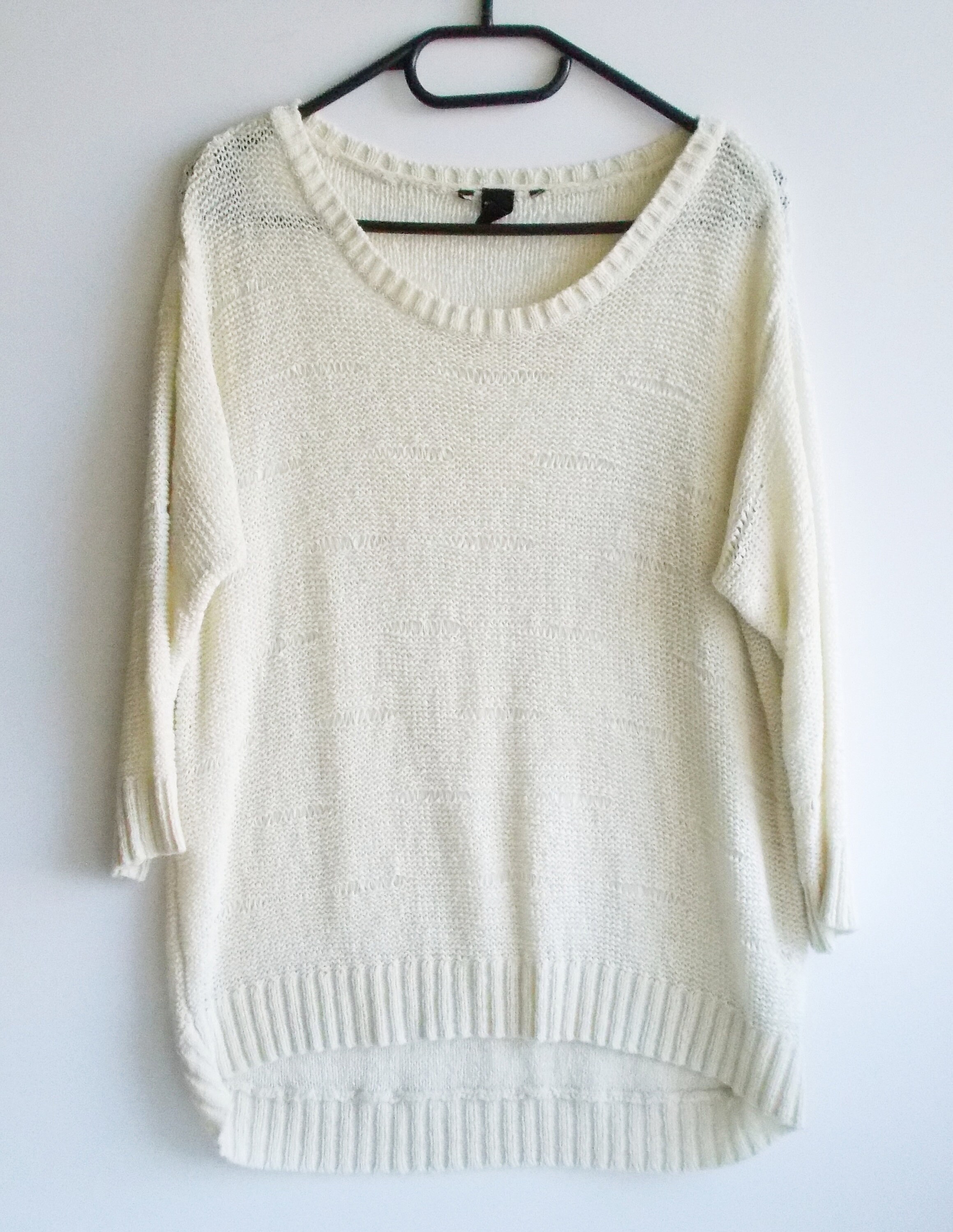 Vintage White Sweater, Womens White Sweater, Light Sweater, White ...
