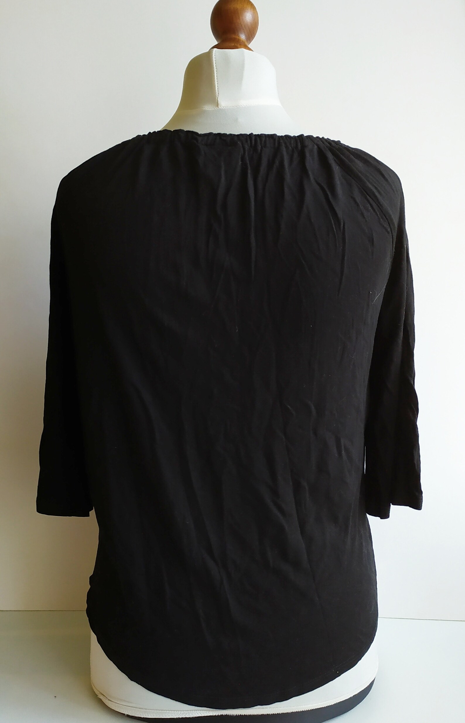 Vintage Black Top, Elegant Black Top, Black Blouse, Simple Black Top ...