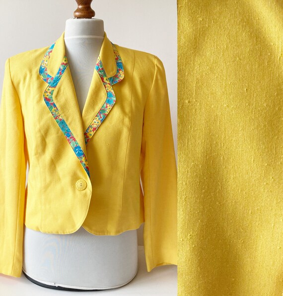 Vintage Blazer 70s Blazer Yellow 70s Blazer 70s Style | Etsy