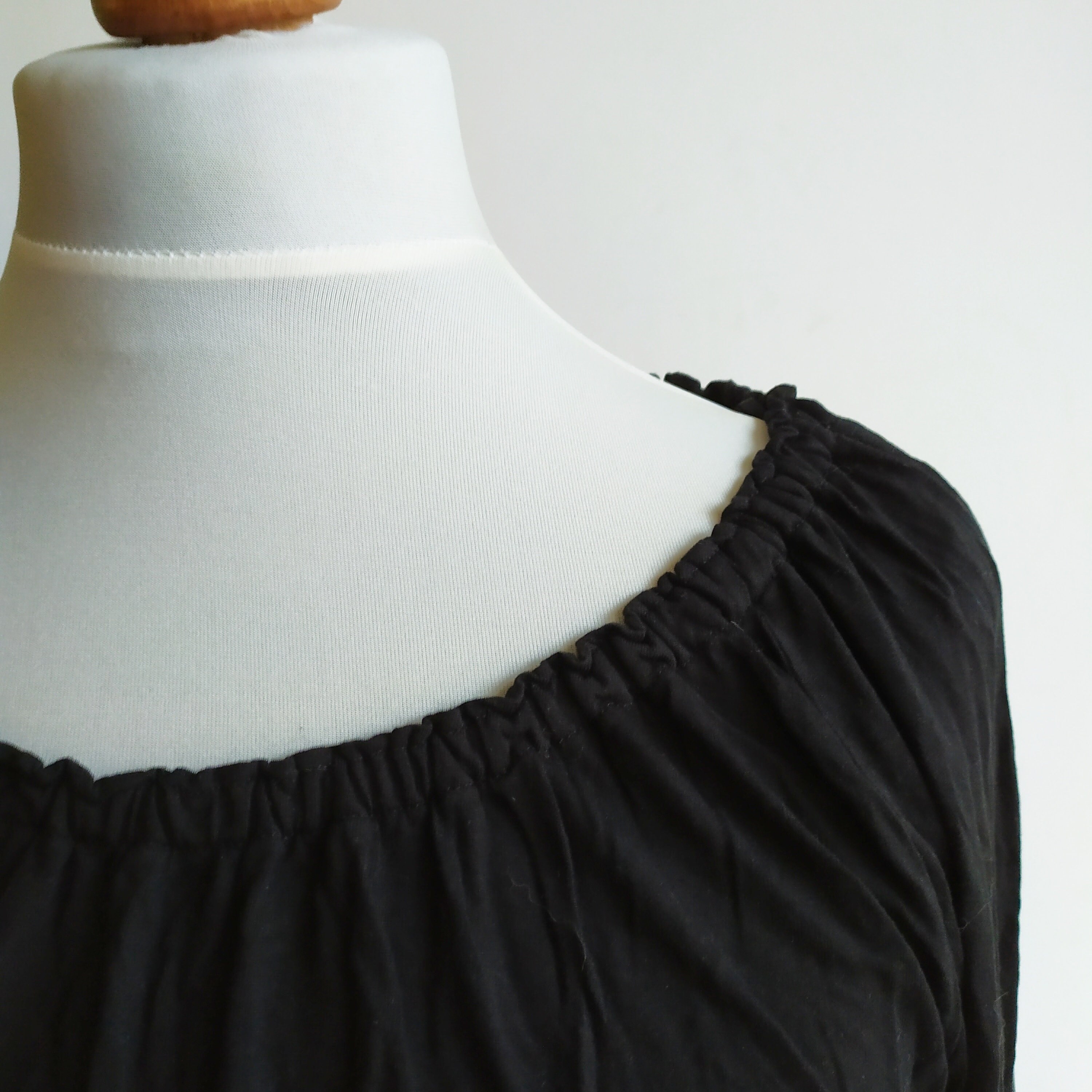 Vintage Black Top, Elegant Black Top, Black Blouse, Simple Black Top ...