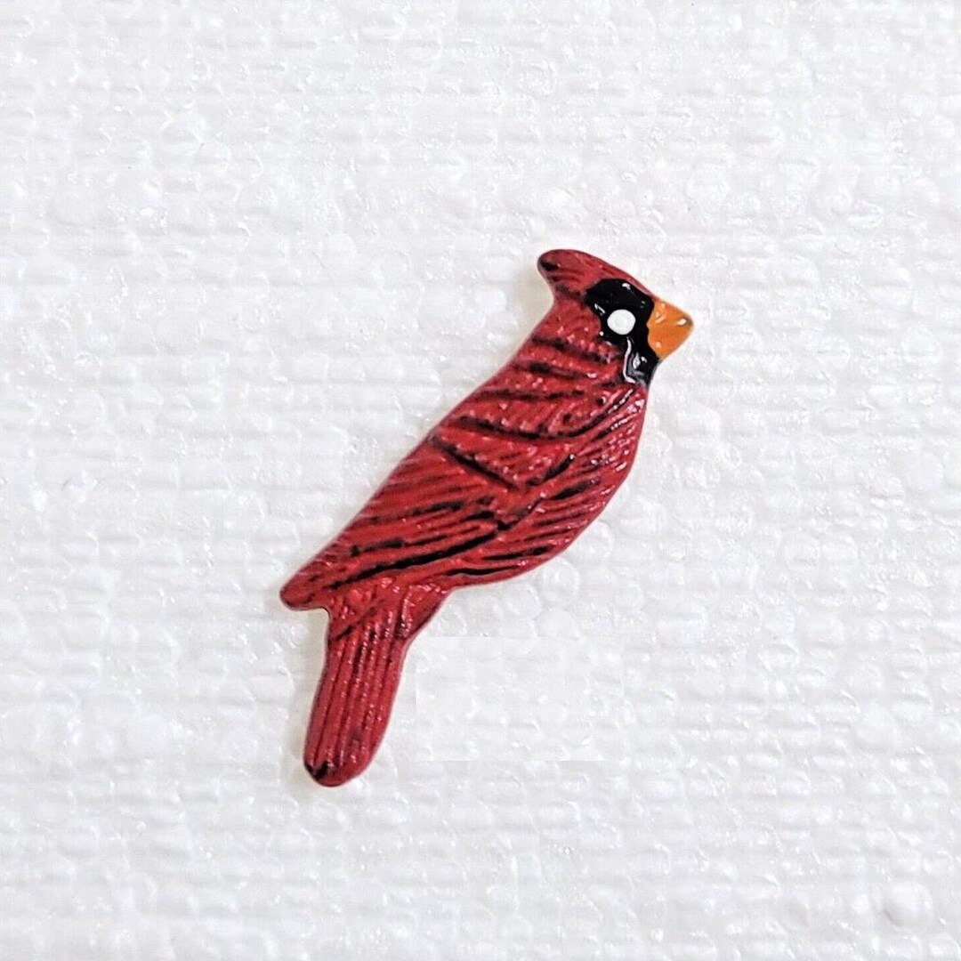 JHB Red Bird Cardinal Button 30mm Metal Shank Novelty US - Etsy