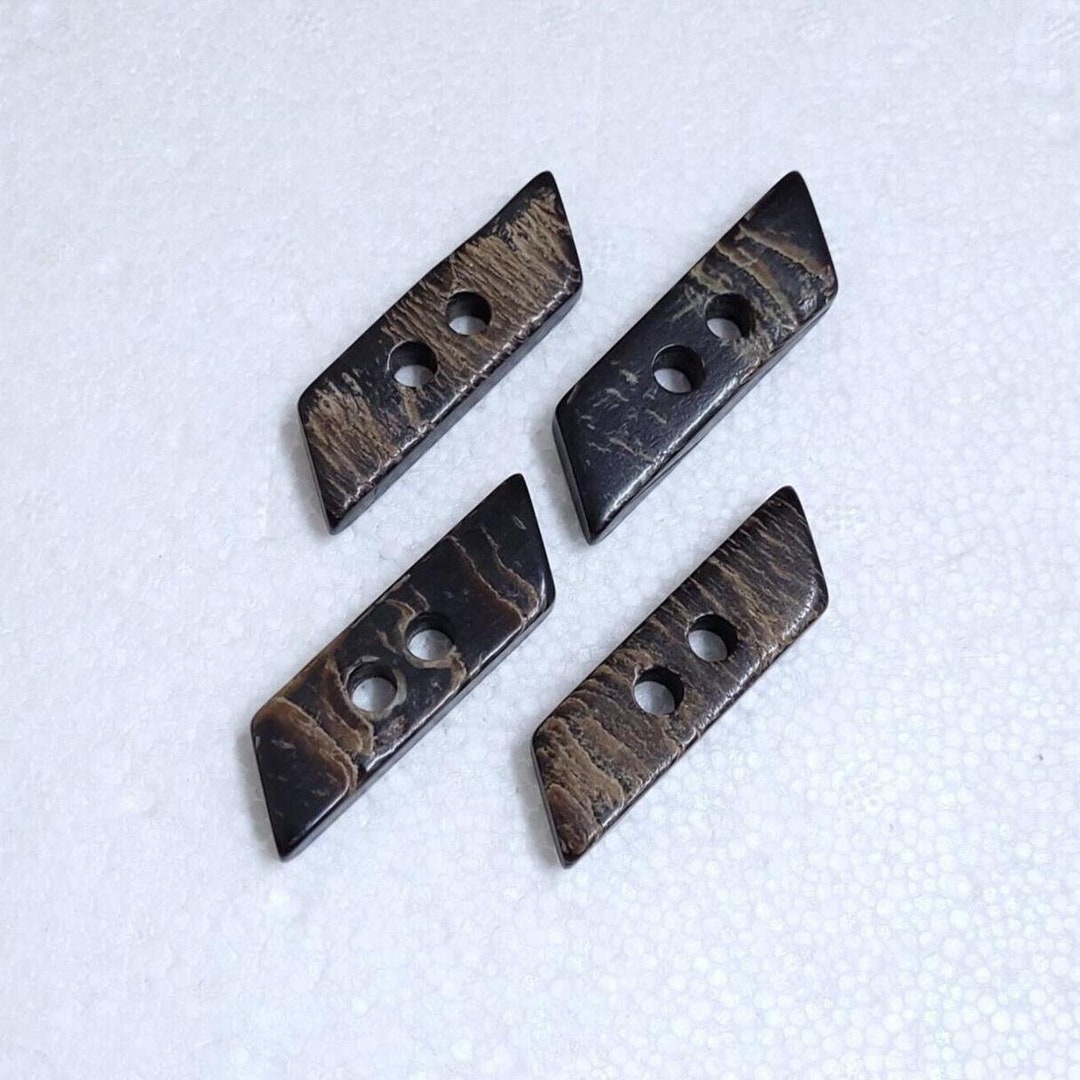 Real Bark Horn Dark Toggle Button 46mm 1.8 Inch Duffle Coat Jacket ...