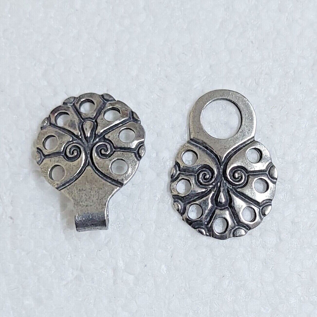 Norwegian Pewter Hook & Eye Cloak Clasp 45mm Medieval Era - Etsy