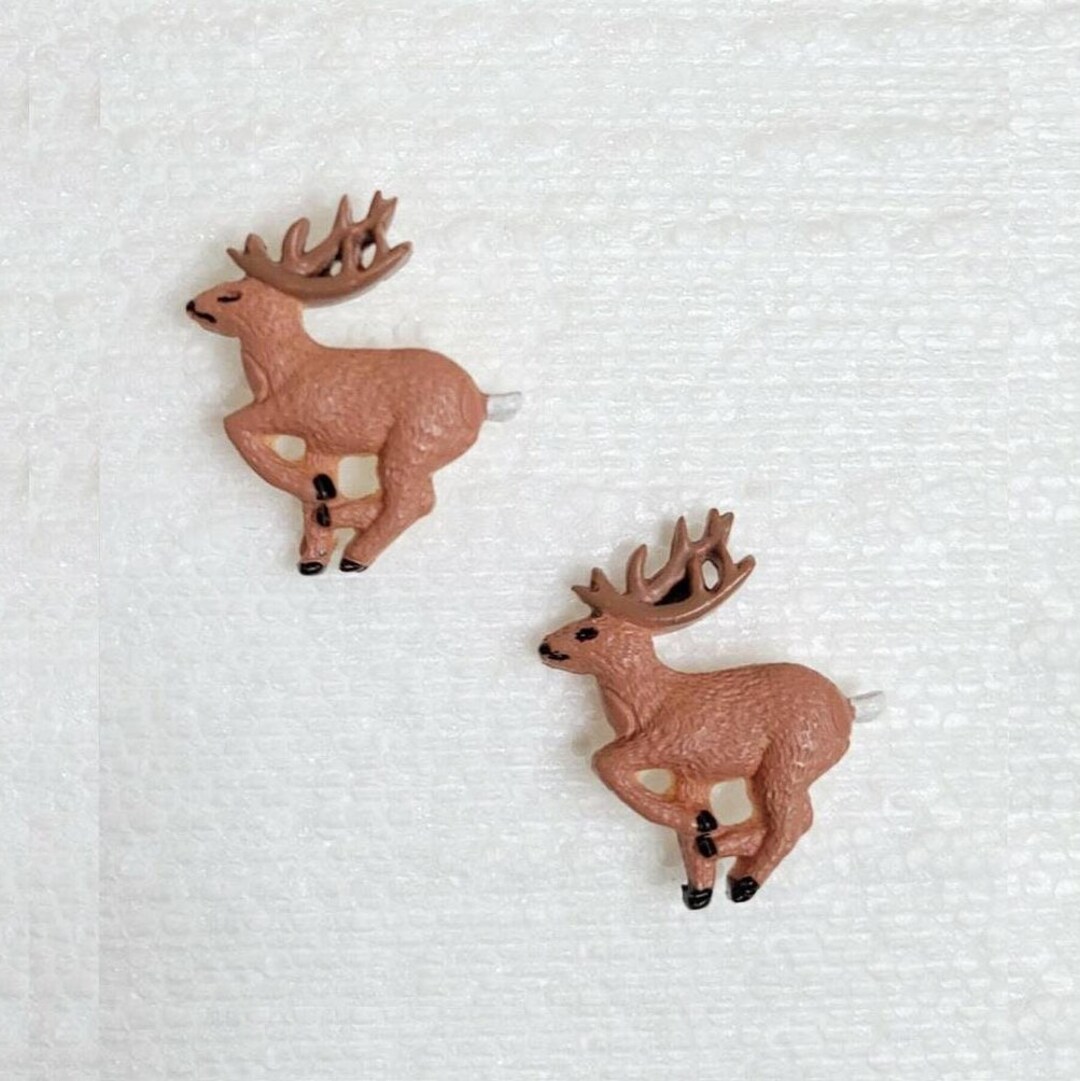 Reindeer Buttons 25mm X 2 Shank JHB International 1" Novelty Deer ...