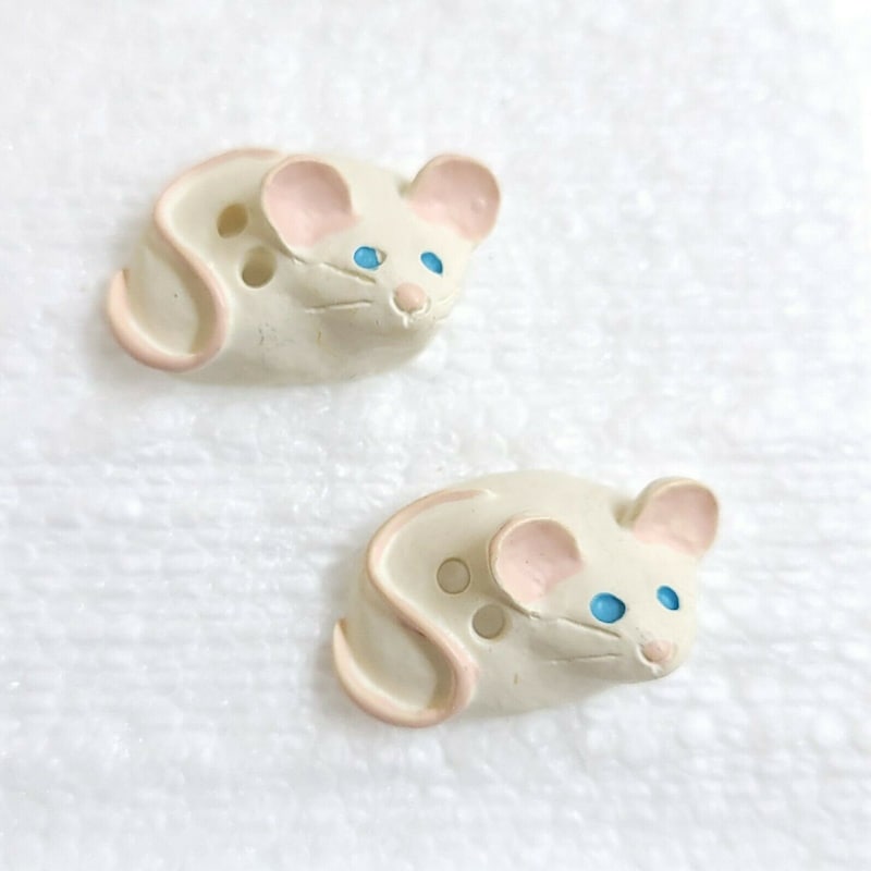 Sewing Buttons Mouse - Etsy UK