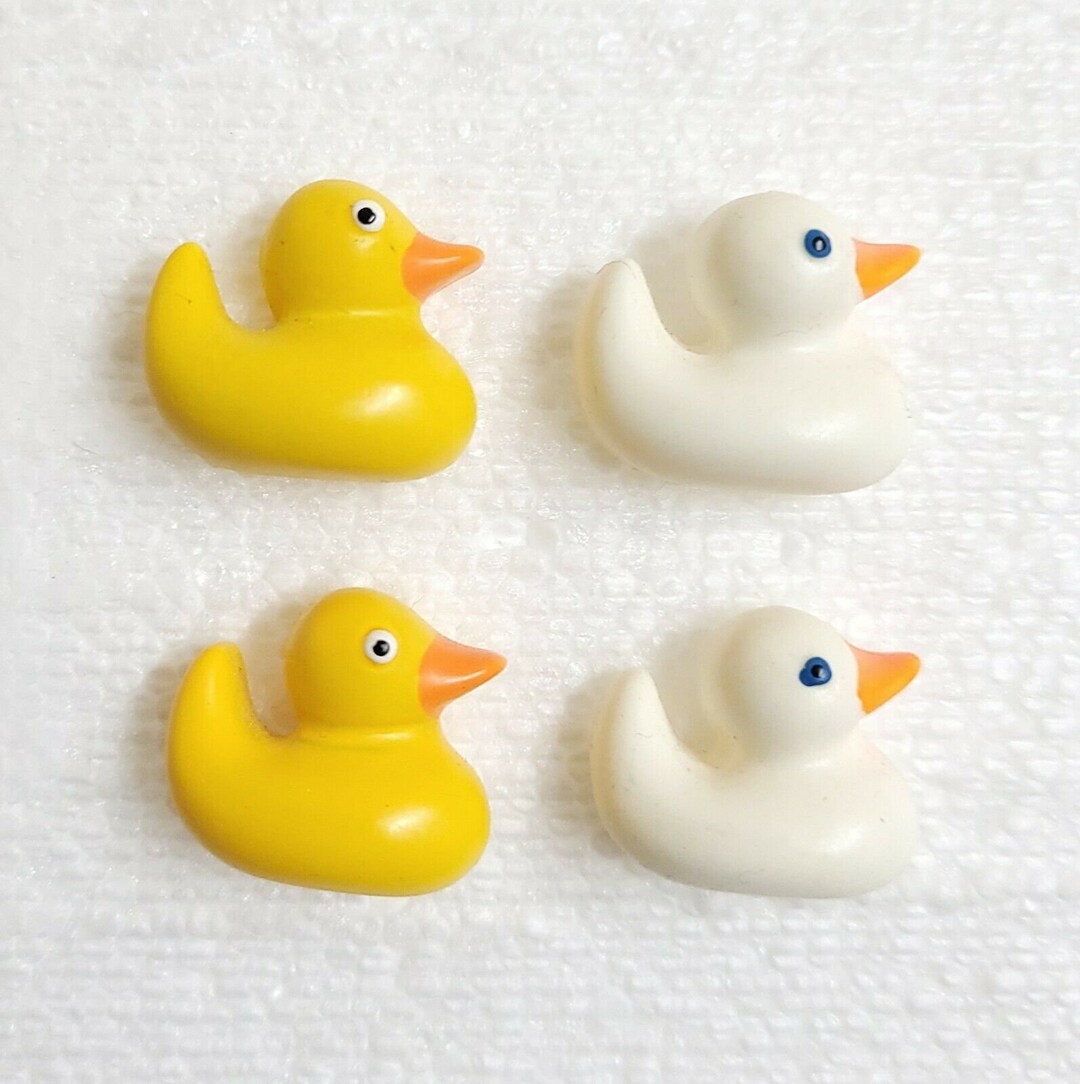 2 Rubber Duck Buttons 21mm Shank JHB International Novelty Yellow or ...