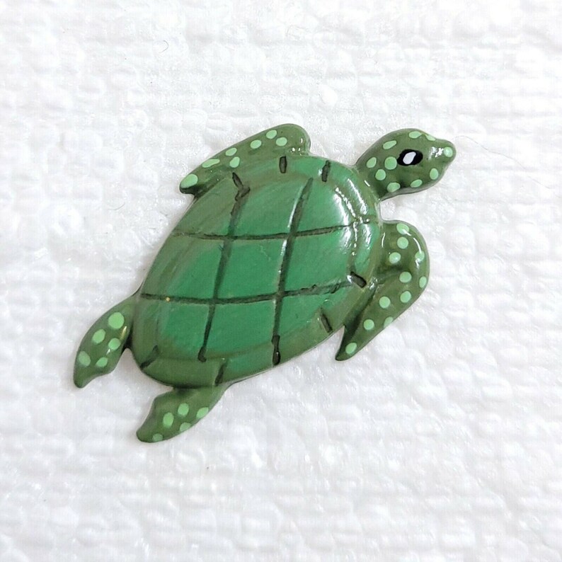Green Sea Turtle Button 30mm Metal Shank JHB International Novelty ...