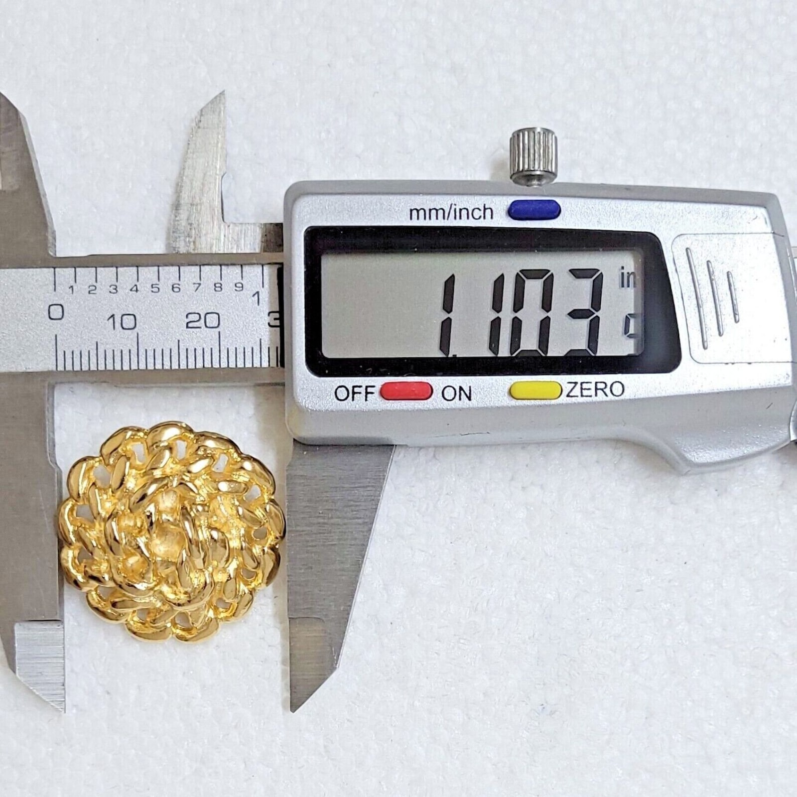 Gold Chain Link Buttons 20mm or 28mm Metal Shank 90s Italian Fashion ...
