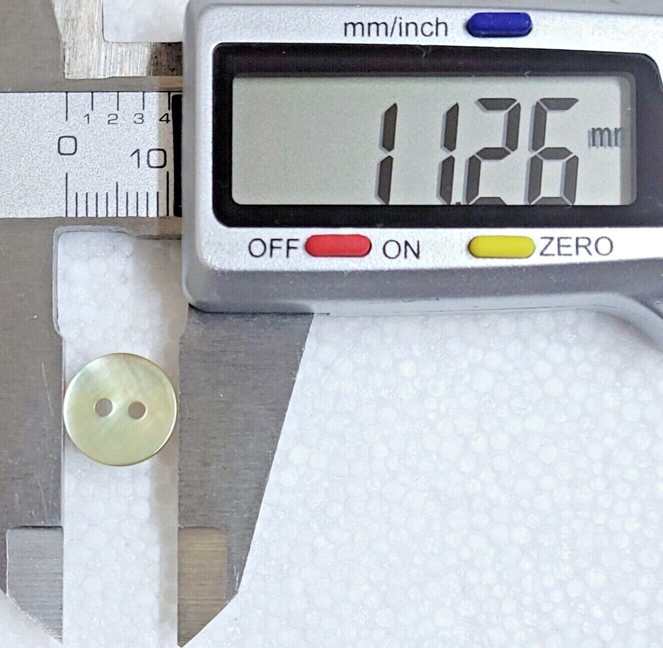 Round Shell 2 Hole Buttons 6mm 8mm 11mm 15mm 20mm in Packs of 10 25 50 ...