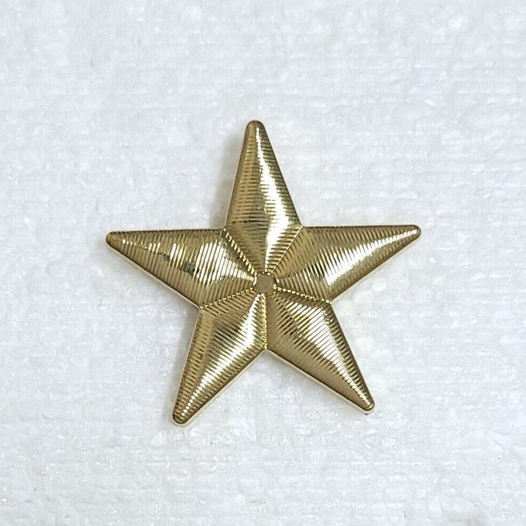 JHB Gold Super Star Button 30mm Plastic Shank Big Novelty Celestial ...