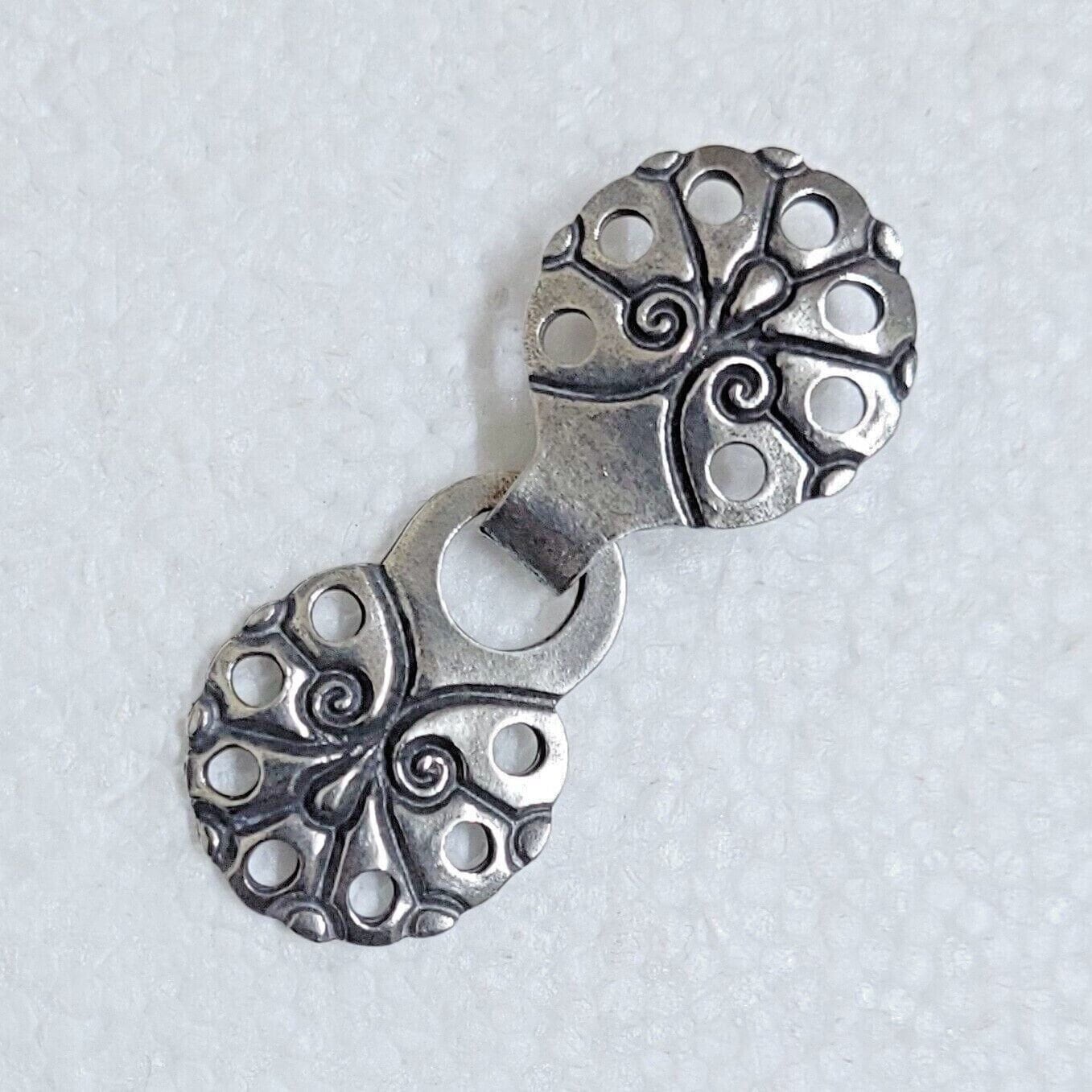 Norwegian Pewter Hook & Eye Cloak Clasp 45mm Medieval Era - Etsy