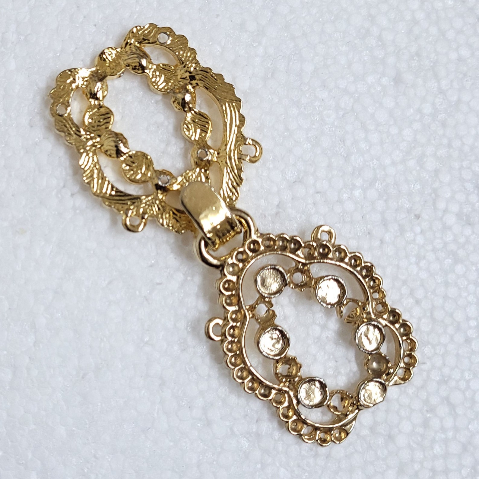 Norwegian Cardigan Clasp 75mm Bronze or Gold Metal Pewter Hook & Eye ...