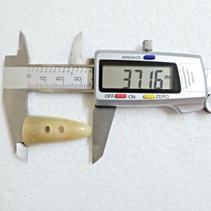 Half Horn Tip Toggle Button 2 Hole Light or Dark Duffle Coat Cloak ...