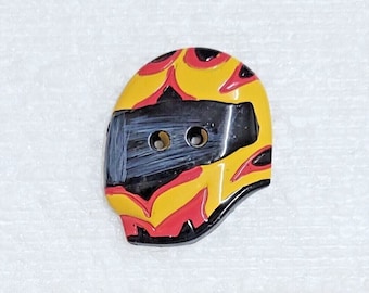 Metal Helmet Button - Etsy