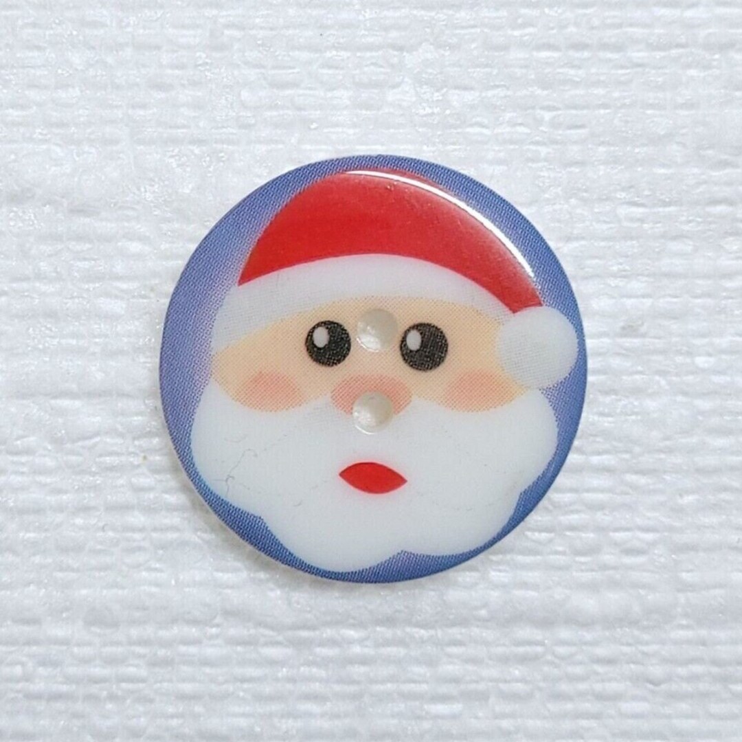 JHB Santa Claus Buttons 28mm 1.1 Inch 2 Hole Saint Nicholas Father ...