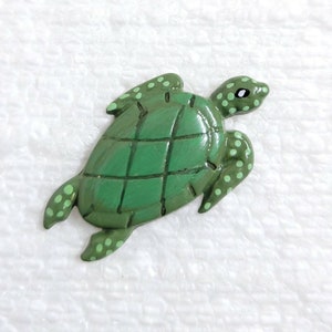 Green Sea Turtle Button 30mm Metal Shank JHB International Novelty ...
