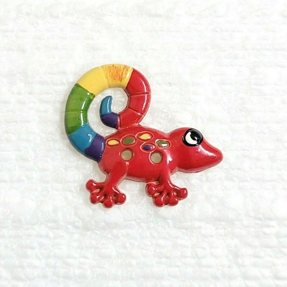 JHB Gecko Lizard Button 22mm Metal 2 Hole JHB International Go - Etsy