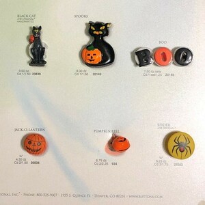 JHB Black Widow Spider Buttons 20mm Yellow Plastic Shank Sewing ...