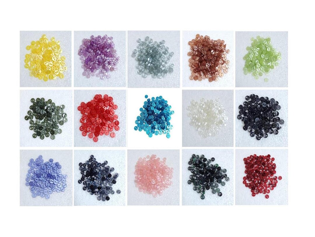 JHB Barbie Doll Buttons 5mm 2 Hole 15 Colours JHB International Petit ...