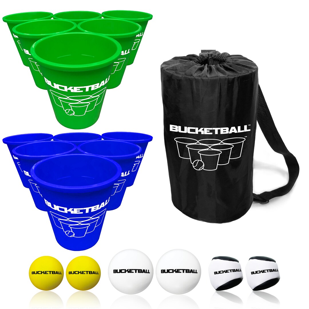 Bucketball - Team Color Edition - Combo Pack (green/navy Blue) - Etsy