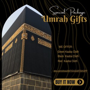 Special Package Umrah Gifts Kaaba Holy Cloth - Muslim Gifts - Authentic ...