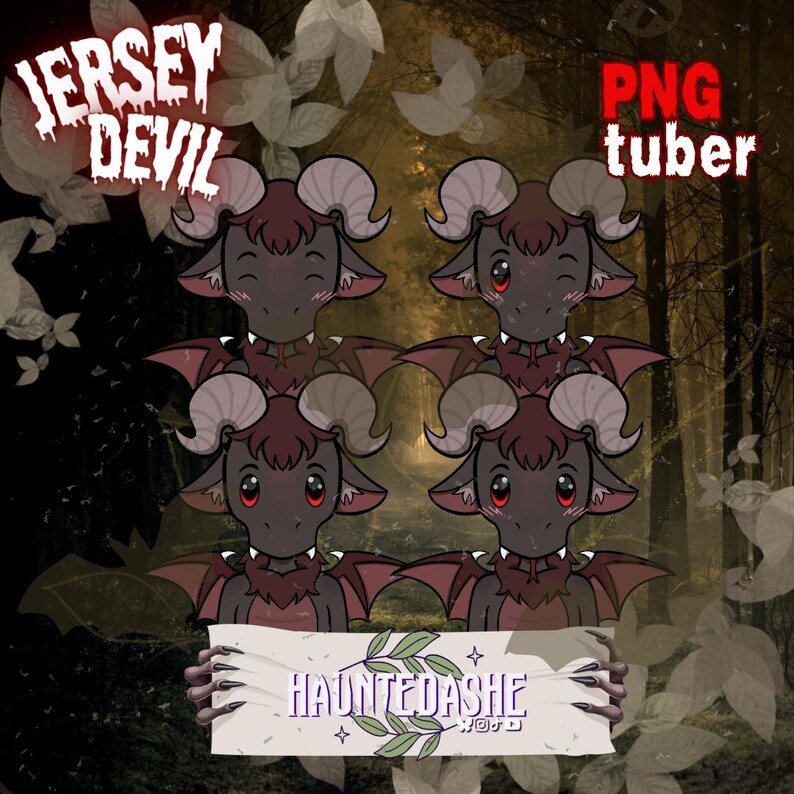 Jersey Devil Cryptid "pngtuber" Avatar: Reactive PNG Images (digital ...