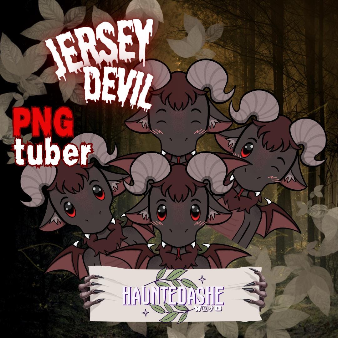 Jersey Devil Cryptid "pngtuber" Avatar: Reactive PNG Images (digital ...