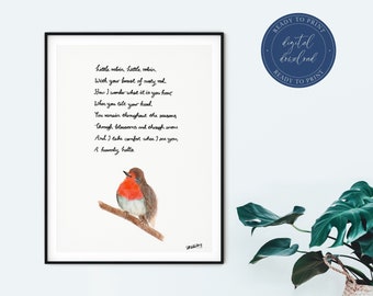 Robin Poem Gift - Etsy