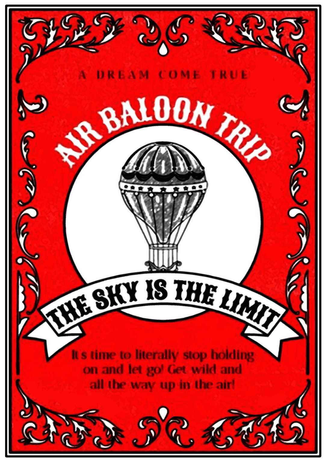 Air Balloon Poster, Oldie, Old Style, PRINTABLE, DOWNLOADABLE ...