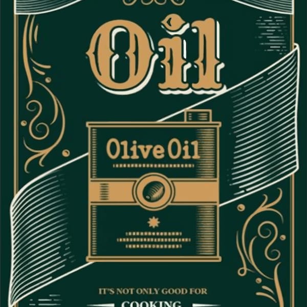 Italian Olive Oil Poster - Etsy
