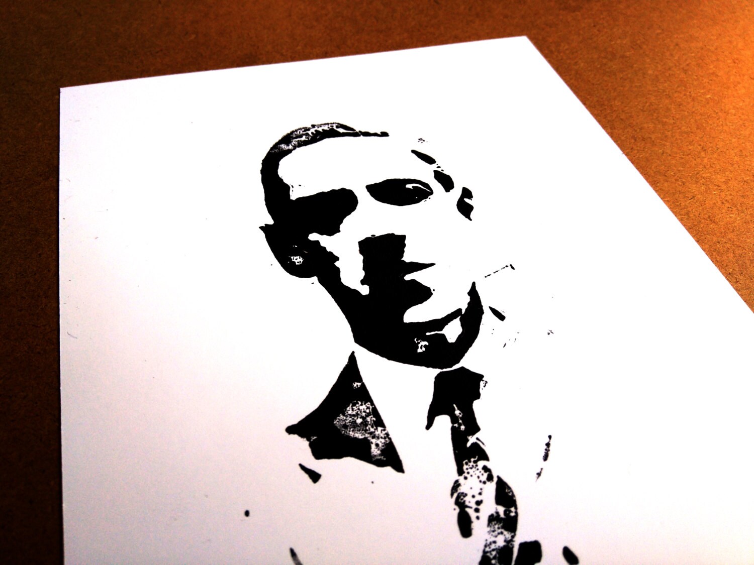 H.P. Lovecraft, Linocut, Wall Art Print, Handmade Linoprint, Engraving ...