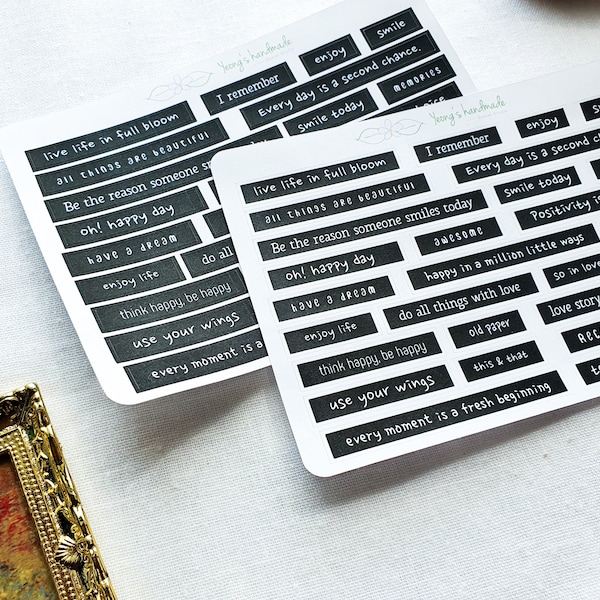 Journal Stickers - Etsy UK