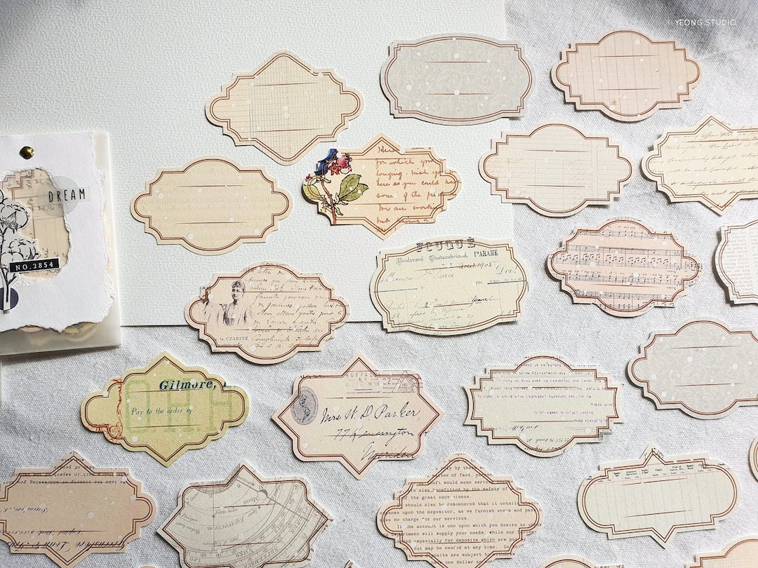 Vintage Label, Junk Journal Label, Journal Ephemera, Label - Etsy
