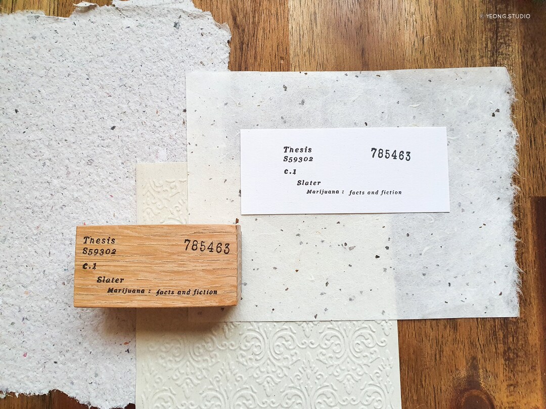 Library Stamp / Motif Stamp / Rubber Stamp - Etsy