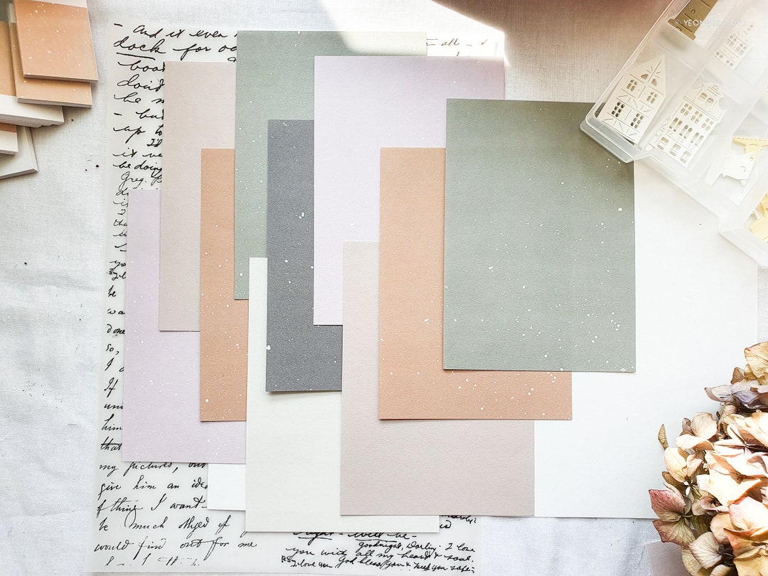 Color Paper, Vintage Color Paper, Scrapbooking, Ephemera Journaling ...