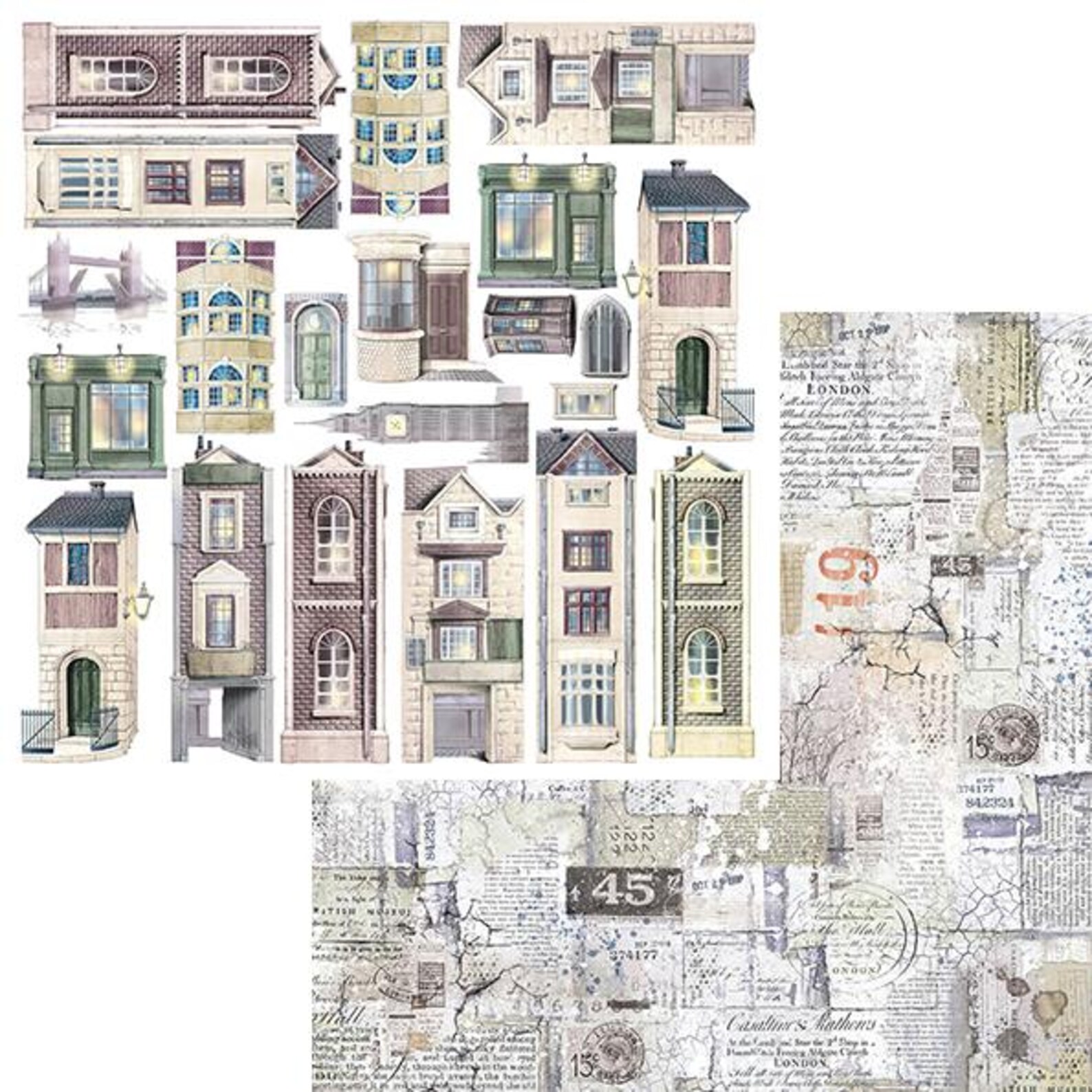 Londons Calling_ Ciao Bella_ Fussy Cut Pad 6 X 6 Inch - Etsy