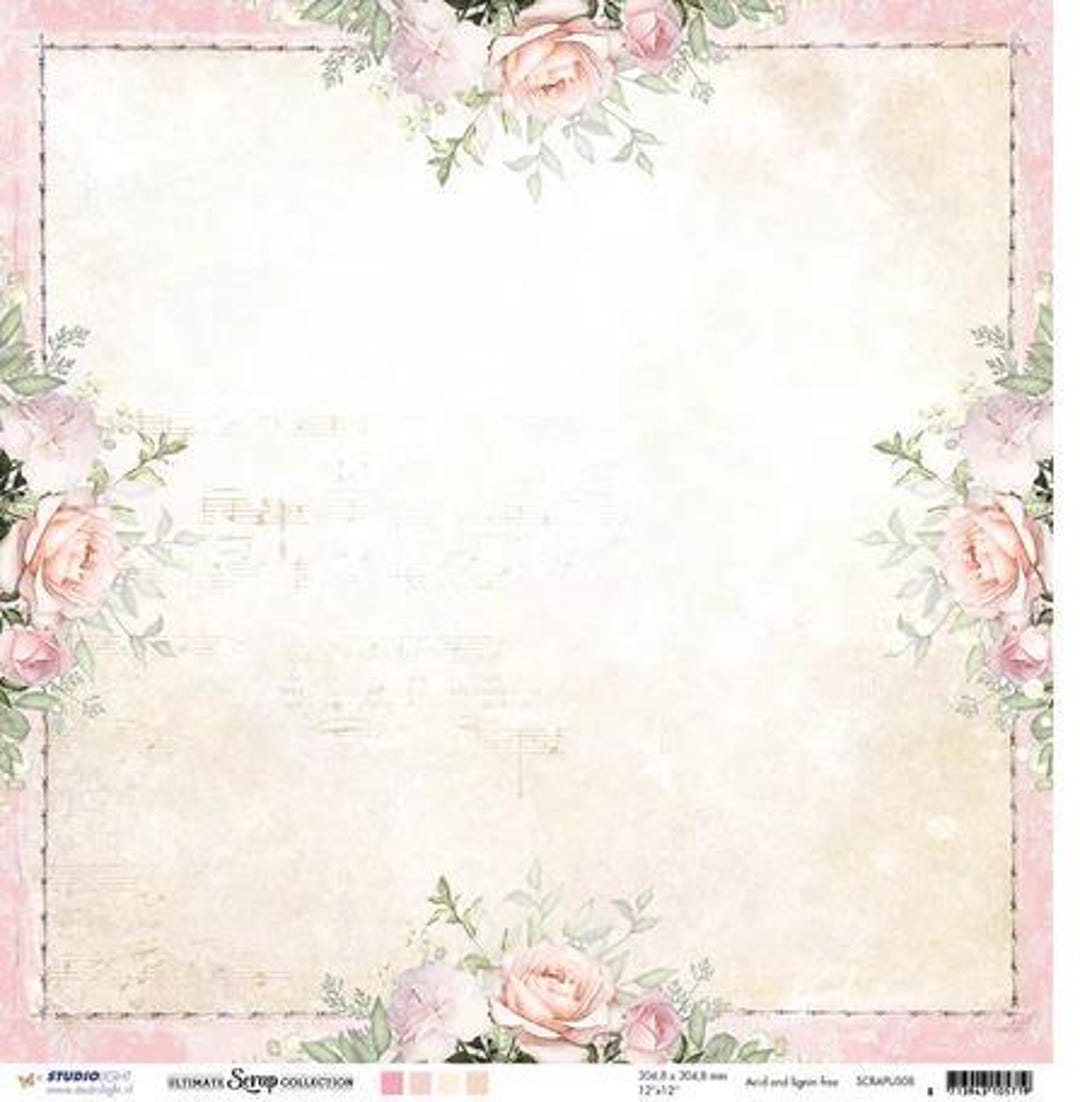 Studio Light | Ultimate Scrap Collection No.08 _ 1 Sheet_ 12 X 12 Inch ...