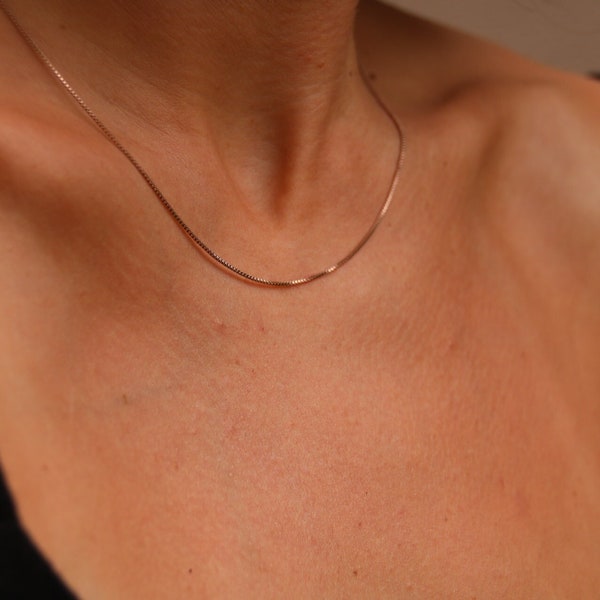 Rose Gold Necklace - Etsy