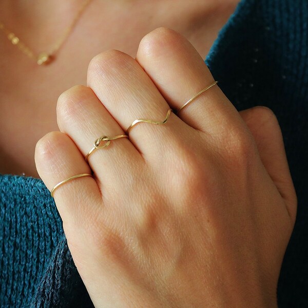 Thin Gold Ring - Etsy