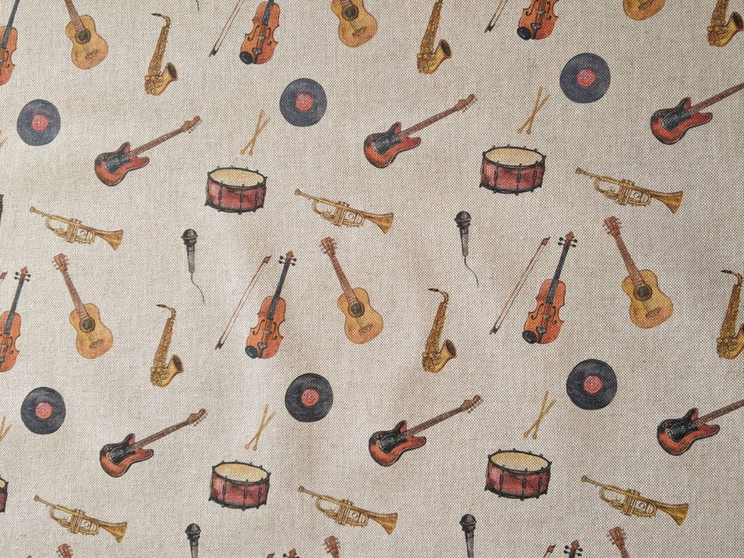 Musical Instrument Fabric - Etsy