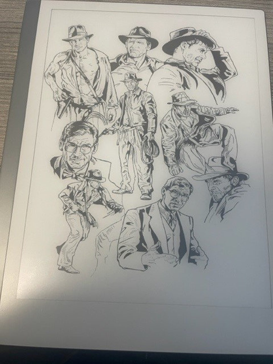 Custom E-ink Screen - Indiana Jones - Harrison Ford - Etsy