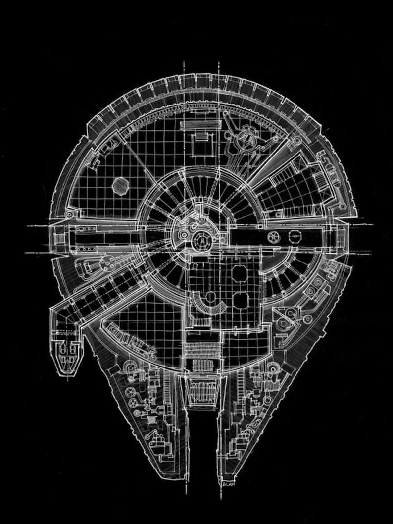 Remarkable2/supernote Screen - Millenum Falcon - Star Wars - Etsy