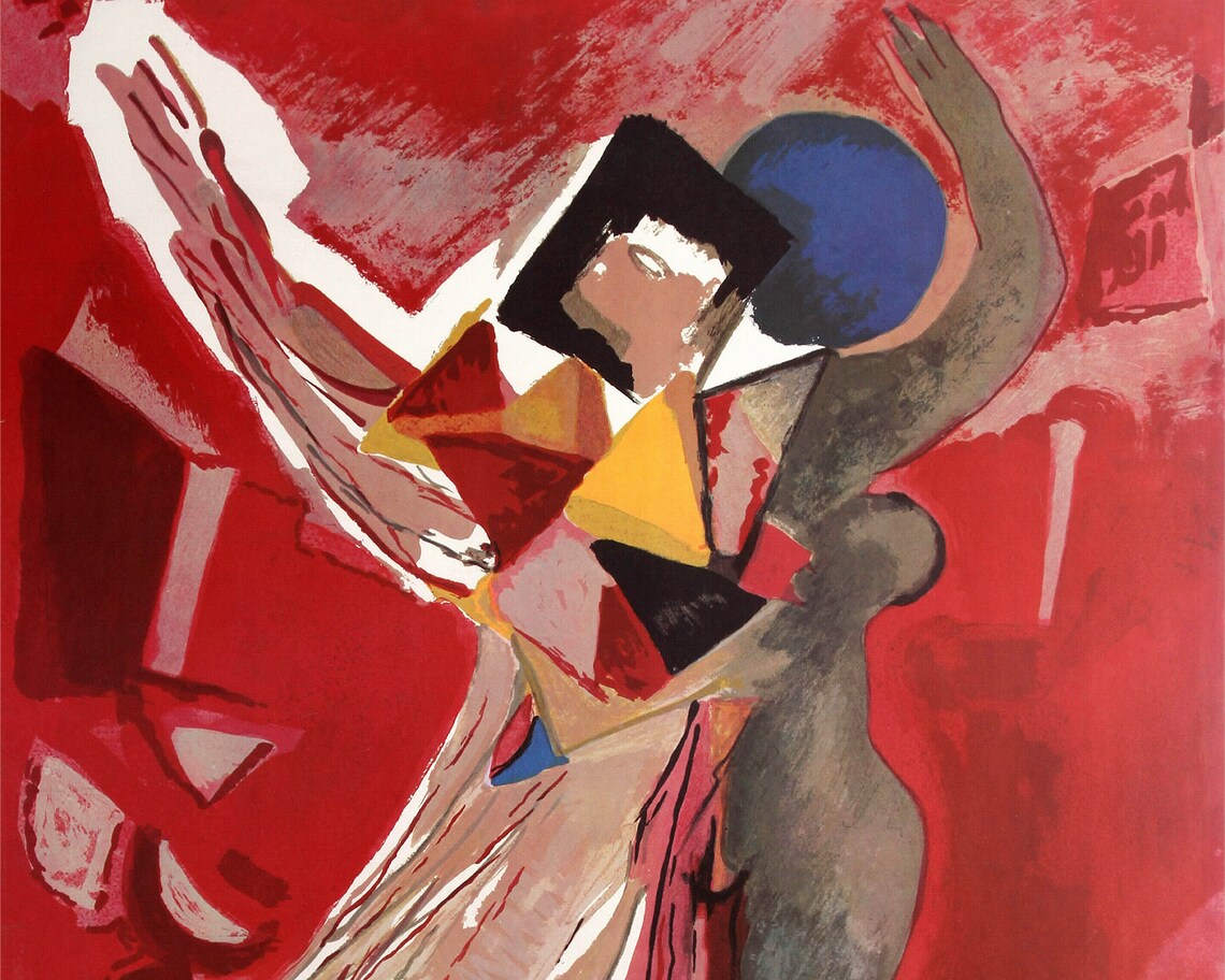 La Traviata Print: Verdi Opera, Marino Marini Dancers, Oak Hanger Frame ...