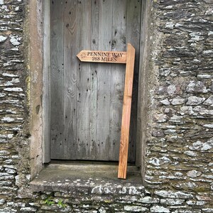 Engraved House Name Driveway Post Wedding Event Arrow Sign in the Style ...