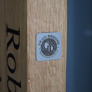 Engraved Oak Swinging Sign: Personalized Outdoor Address Plaque - Etsy UK
