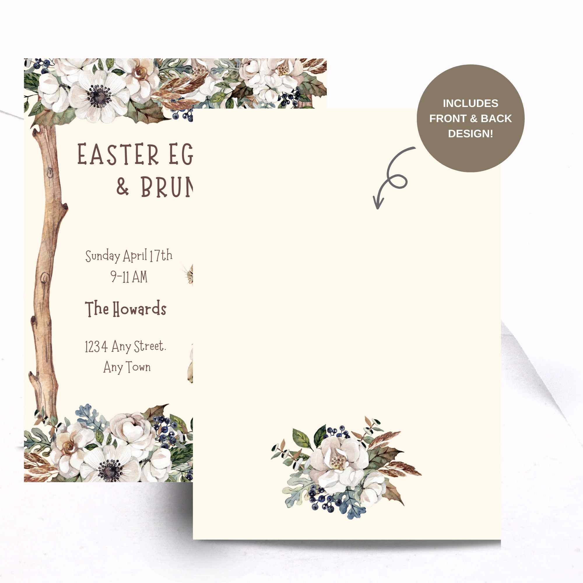 Easter Egg Hunt Invitation Template, Instant Download, Canva, Printable ...