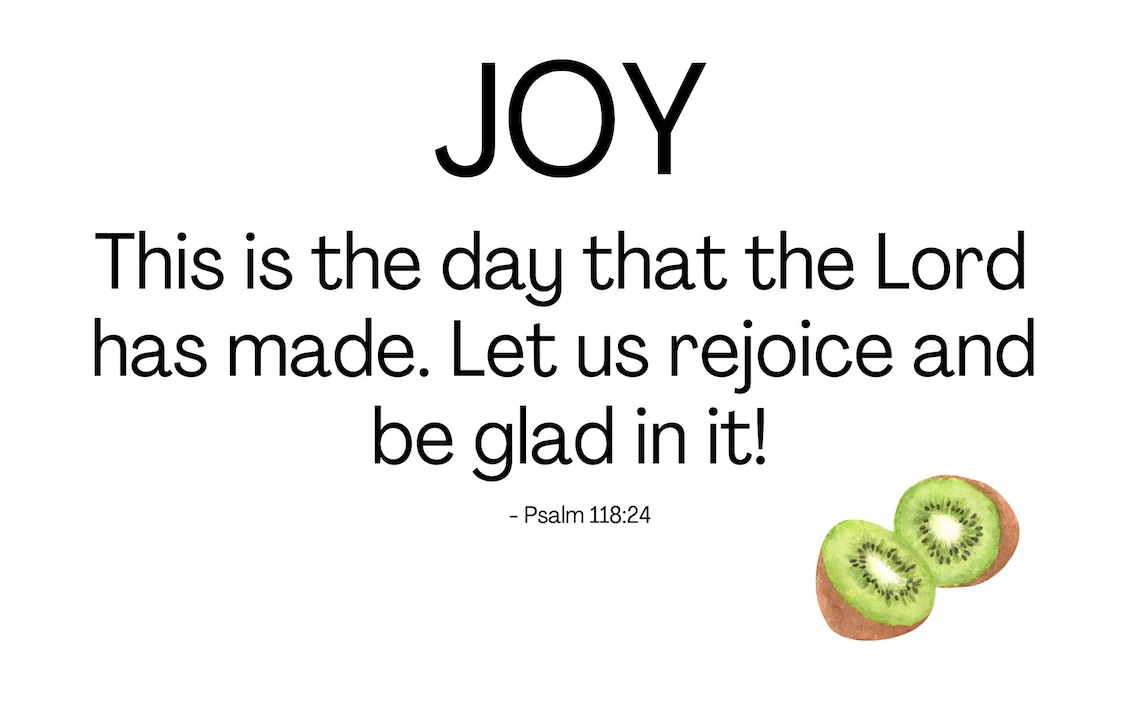 Fruit of the Spirit Printable, Bible Printable, Instant Download ...