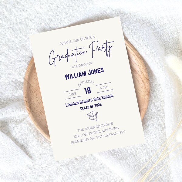 College Graduation Invitations - Etsy