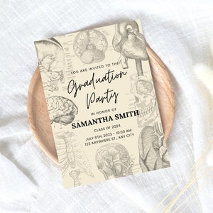 Medical Graduation Invitation, Med School Invite, 2024 College ...