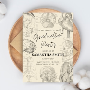 Medical Graduation Invitation, Med School Invite, 2024 College ...